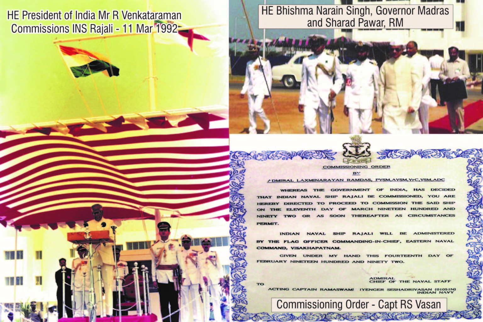 Commissioning of INS Rajali