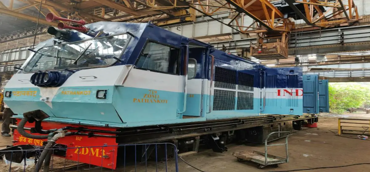 The 5th Kalka Shimla Railway ZDM3 NG loco ready for Northern Railway