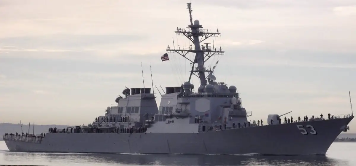 Uss John Paul Jones And The Us Navy Fleet Battleship